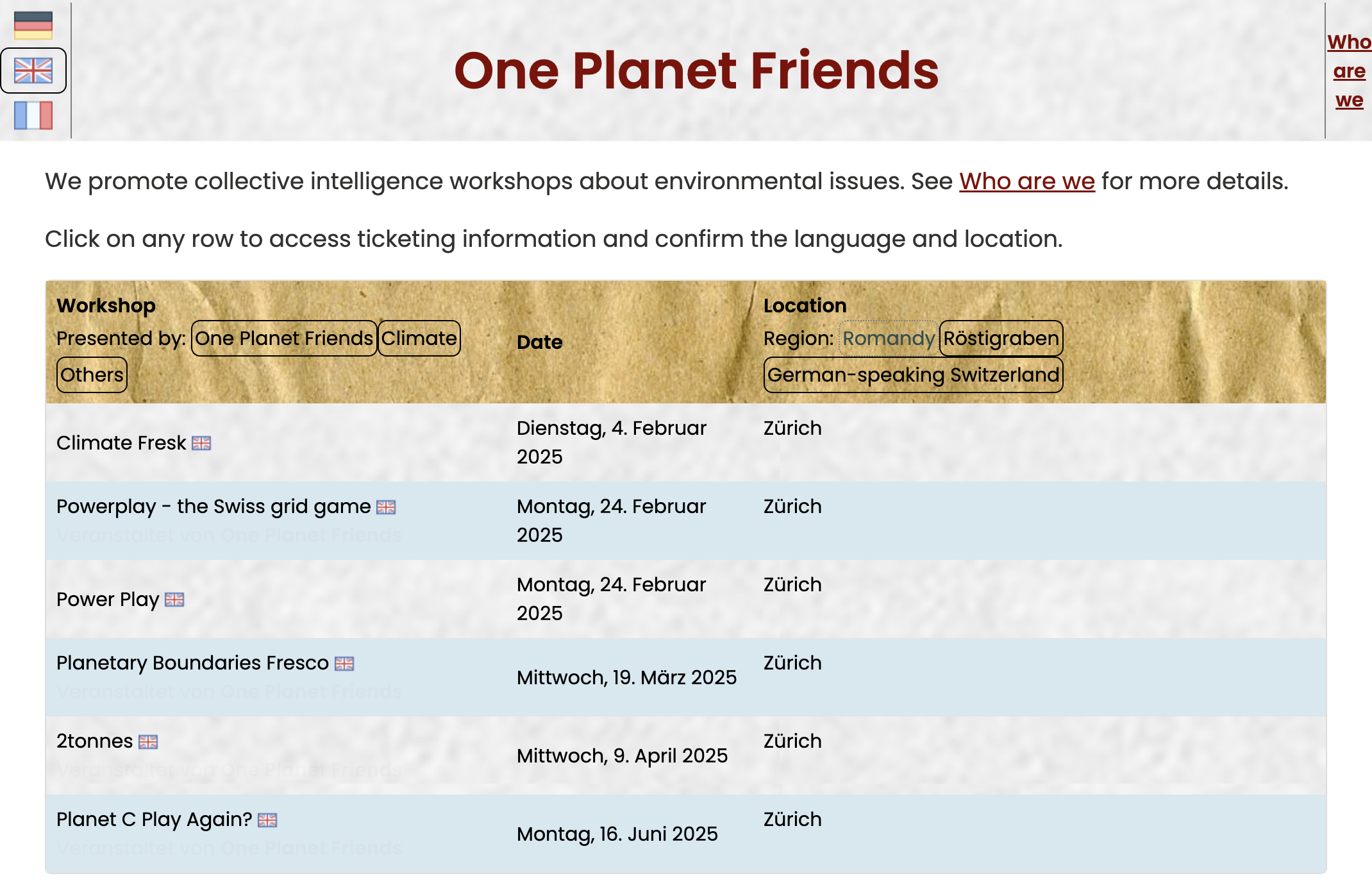 One Planet Friends